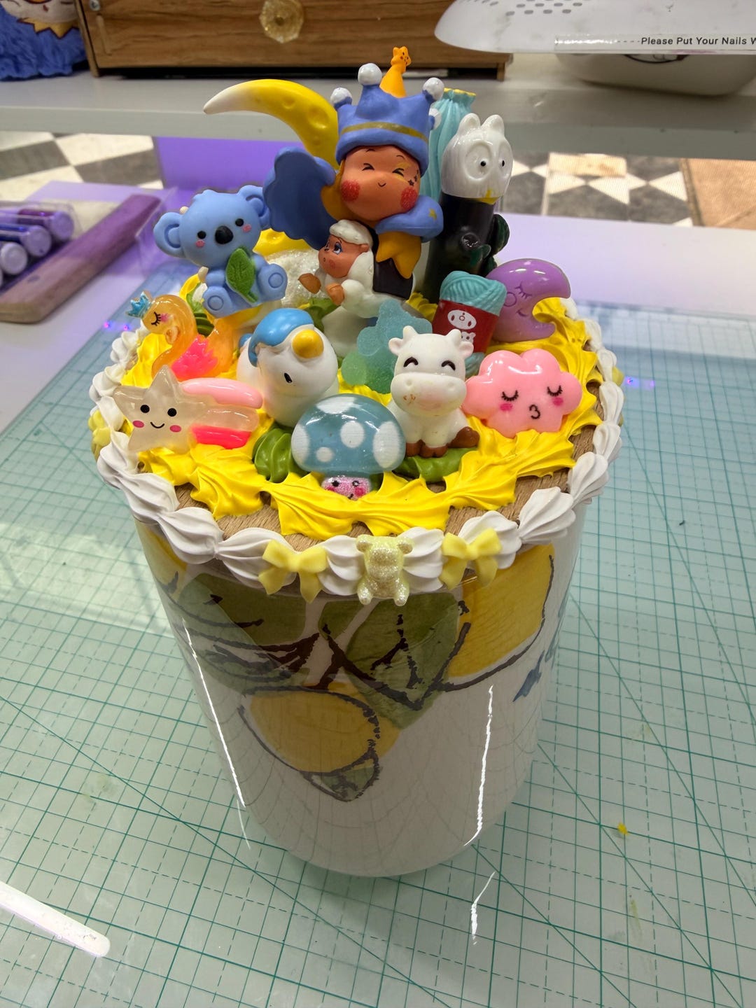 Custom Decoden Art Jar or Container- Hand Made - Whimsical Designer Toy ...