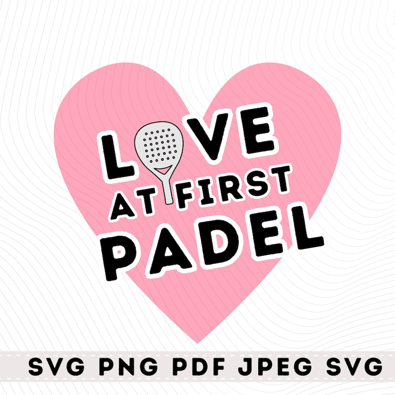 Pink Padel SVG Digital File | High Quality SVG & PNG File | Padel ...