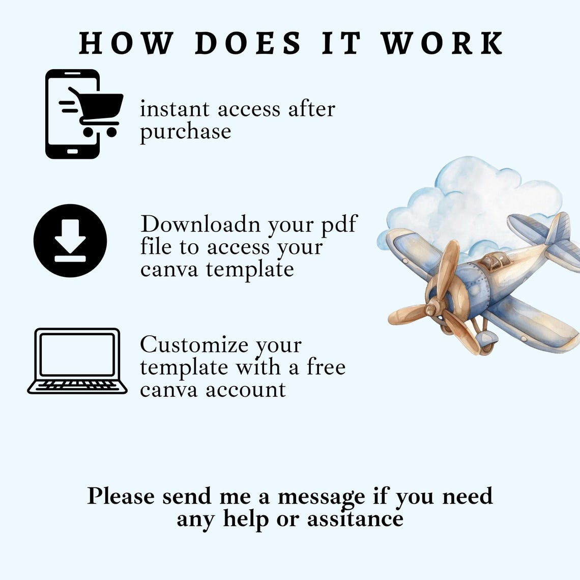 First Flight Certificate | A4 Landscape Canva Template | Blue Airplane ...
