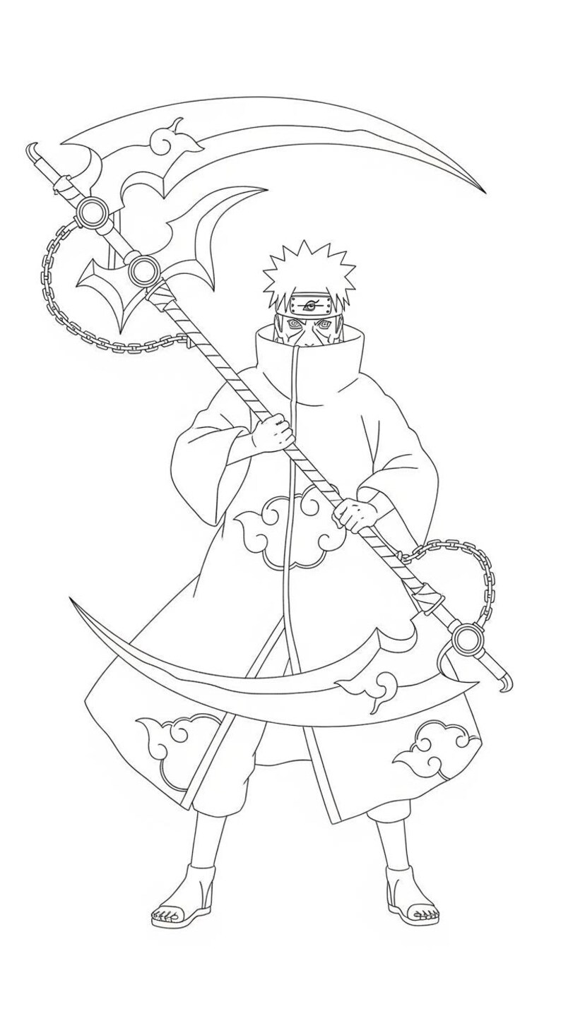 Naruto Anime Coloring Book With 100 Pages for Kids, Adults and ...