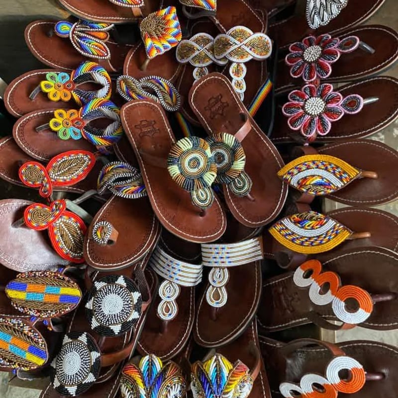 Beaded Shoes Kenya - Etsy