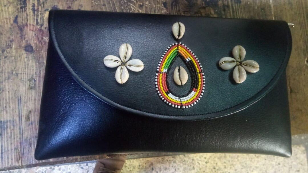Handmade Beaded Cowrie Shell Clutch | African Evening Bag - Etsy