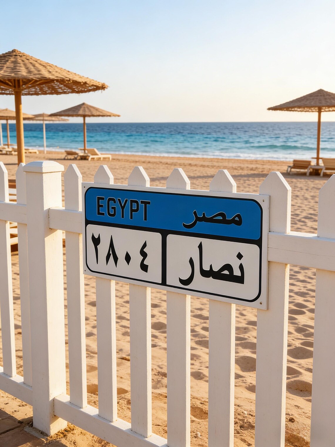 Custom Egypt License Plate Wall Decor | Personalized Arabic Street Sign ...