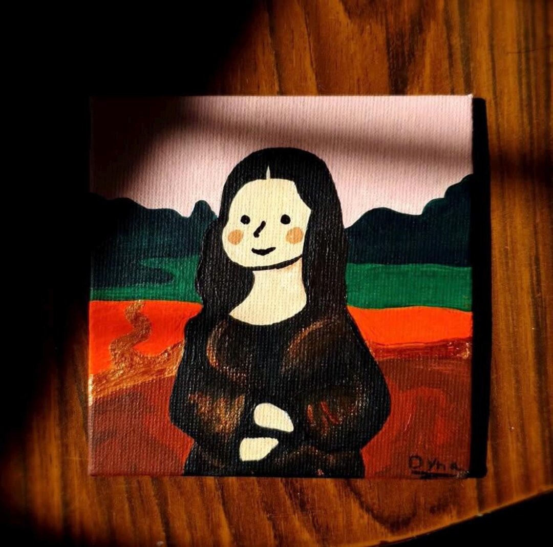 Mini Mona Lisa - Etsy