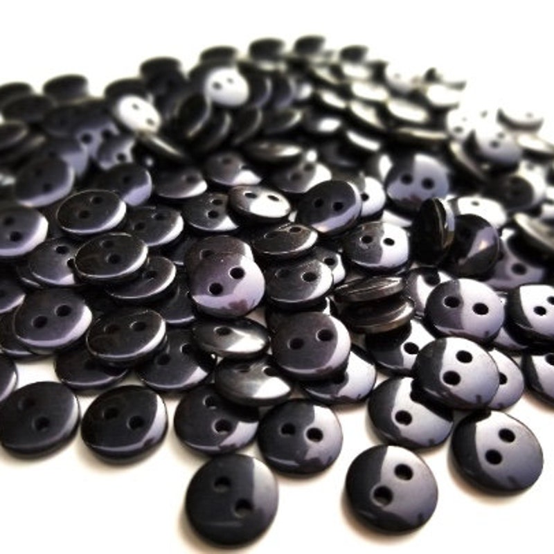 Black Matte Buttons - Etsy