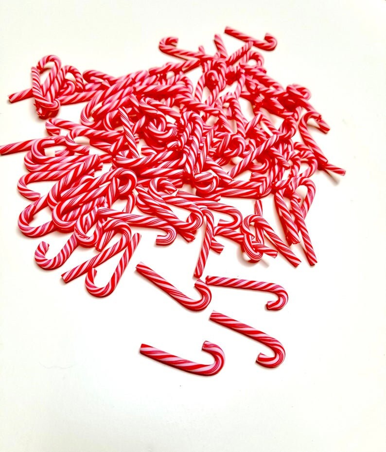 Miniature Fake Candy Canes - Etsy
