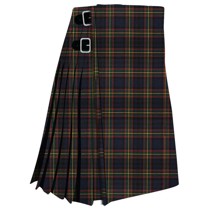 Clan Gillies Modern Tartan Kilt- 8 Yard Scottish Highland Kilt for Men ...