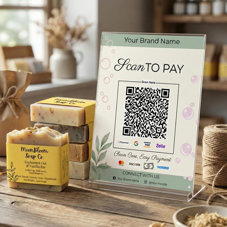 Printable Soap Label Canva Template | Custom Soap Labels Design | Scan ...