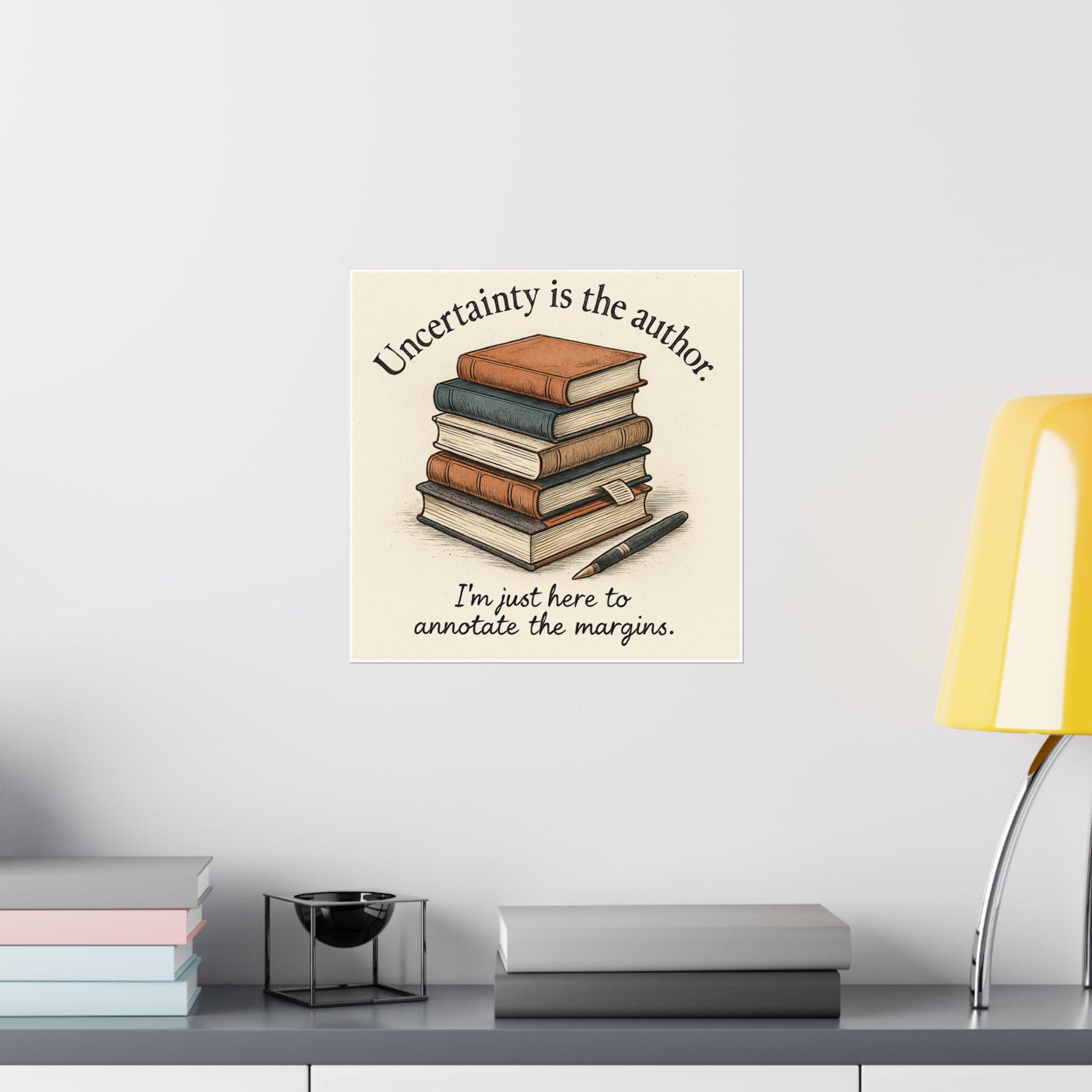 Literary Satin Poster, Home Decor, Book Lover Gift, Wall Art, Reading ...