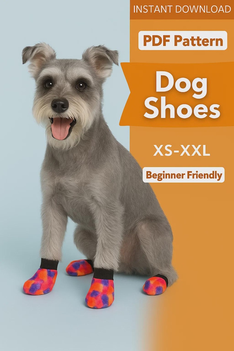 Dog Shoe Sewing Patterns: Suitable for Small to Large Pets (PDF ...