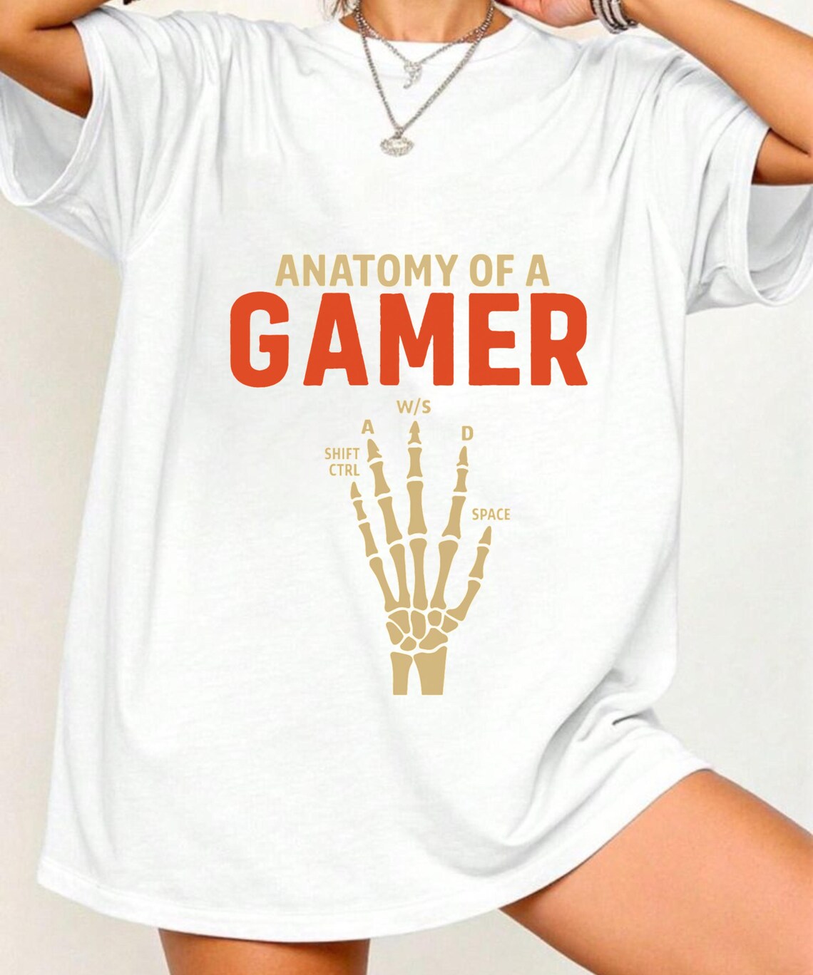 Anatomy of a Gamer Hand Skeleton Png Design, Pc Gaming T-shirts Design ...