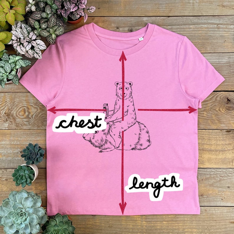 Mermaid Bear T-shirt, Handprinted, Graphic, Women's Tee, Gift for Her ...