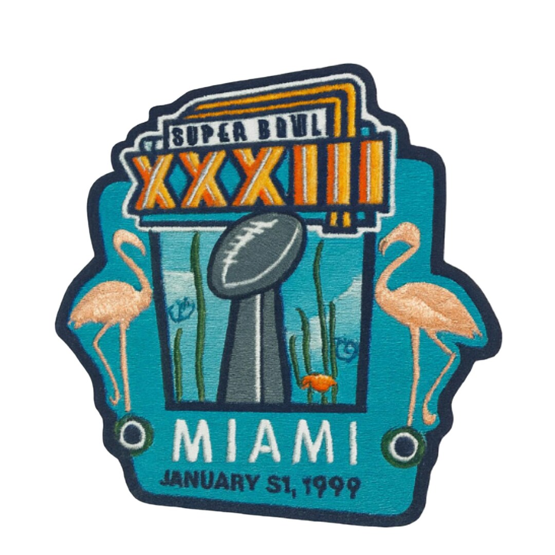 Super Bowl XXXIII Patch • Broncos Vs Falcons, 1999 Miami - Etsy