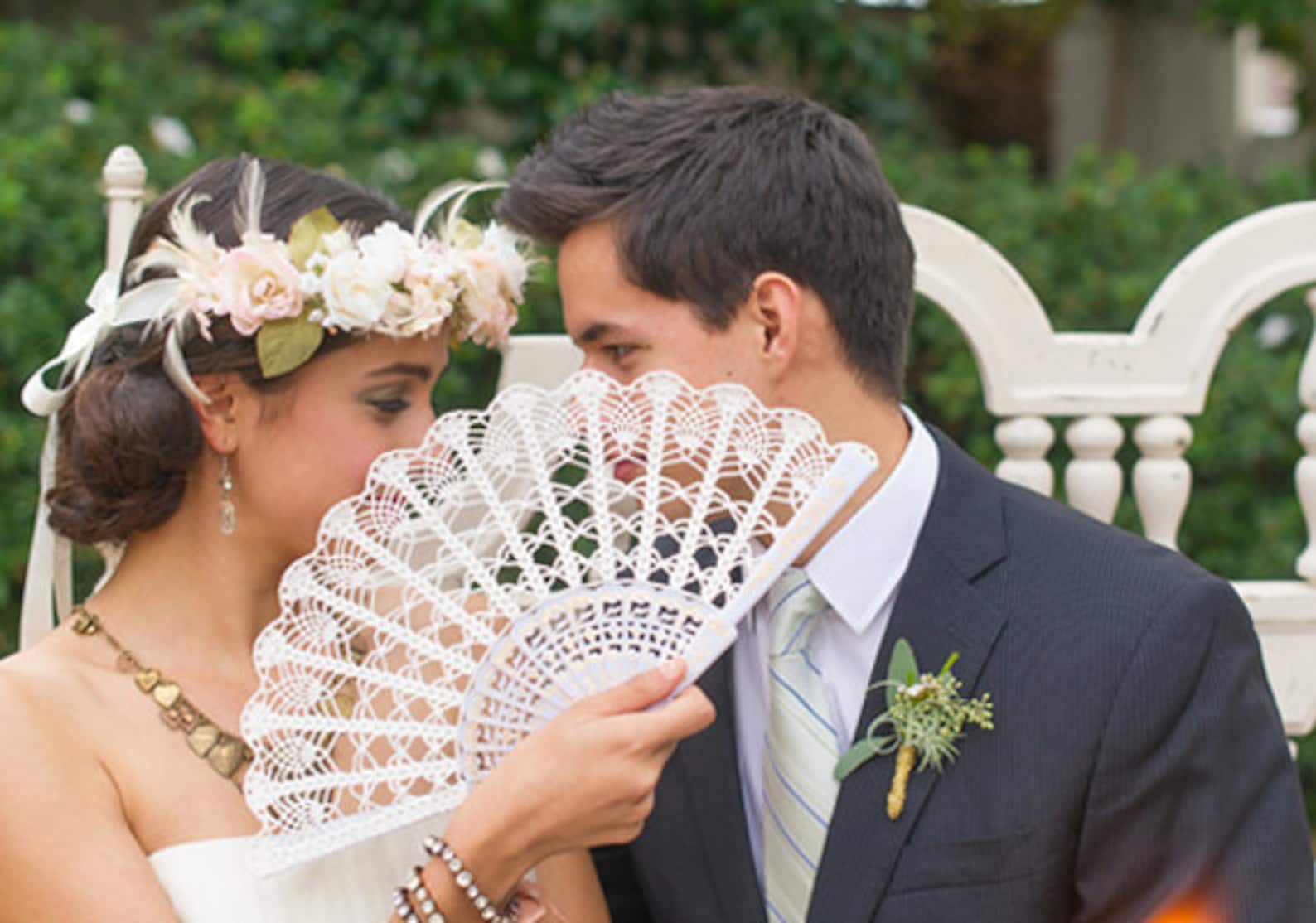 Wedding Lace Fan- Hand Held Fan- Gift for Her- Gift Under 50- Lace Hand ...