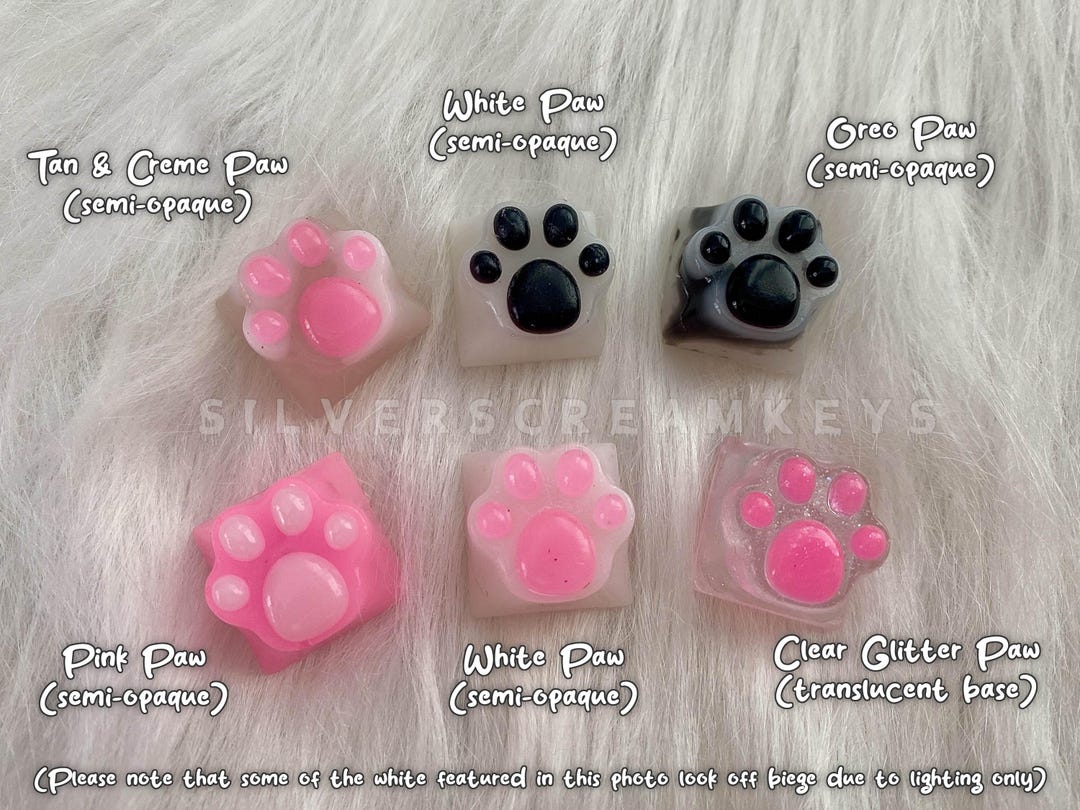 Handmade Resin Cat Paw Key Cap: Customizable, Unique, Functional, for ...
