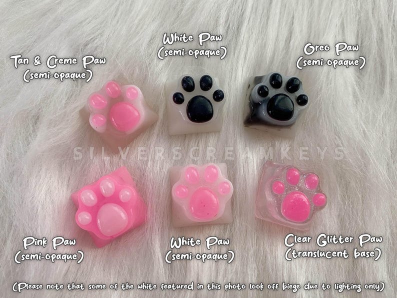 Handmade Resin Cat Paw Key Cap: Customizable, Unique, Functional, for ...