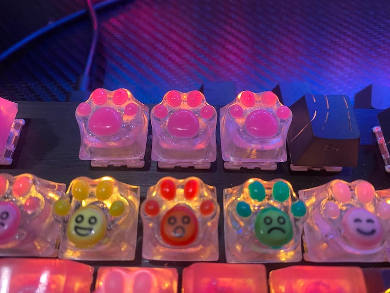 Handmade Resin Cat Paw Key Cap: Customizable, Unique, Functional, for ...