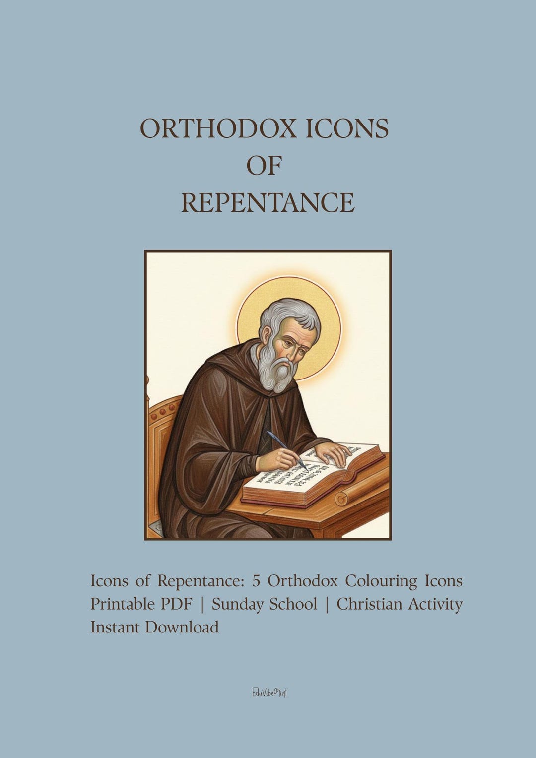 Orthodox Icons of Repentance Colouring Pages | Sunday School Activity ...