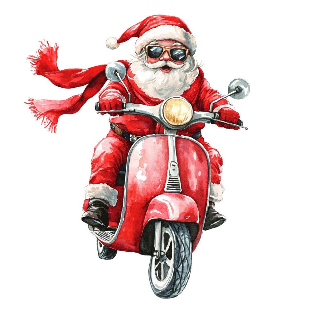 Santas Day off Fabric Panel 9 - Etsy