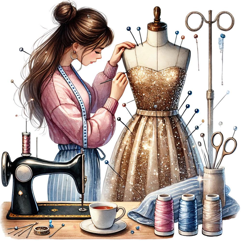 Sewing Scenes Fabric Panel 12 - Etsy