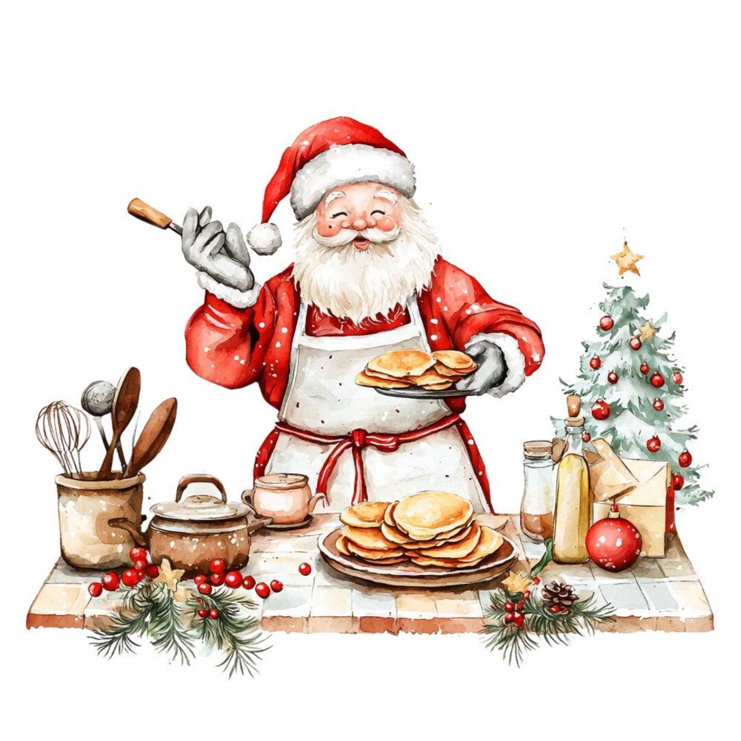 Santas Day off Fabric Panel 17 - Etsy