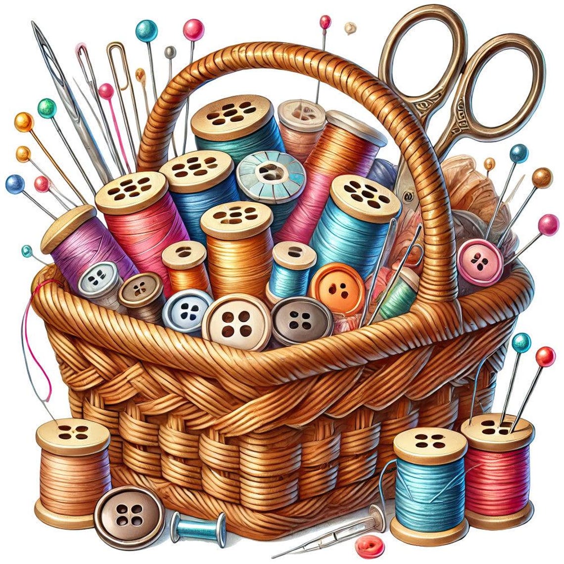 Sewing Scenes Fabric Panel 16 - Etsy