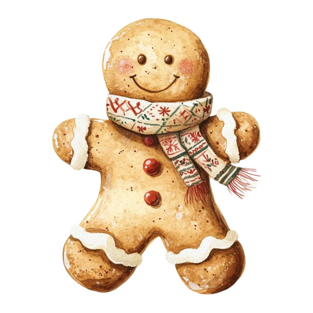Christmas Gingerbread Man Fabric Panel 22 - Etsy