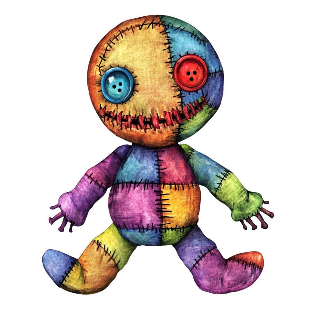 Colorful Voodoo Dolls Fabric Panel 9 - Etsy