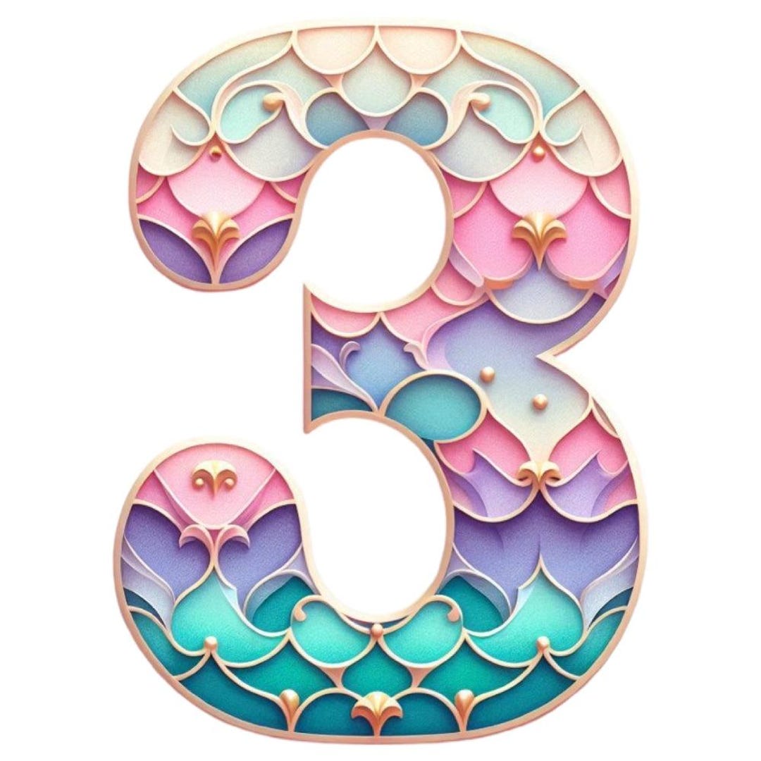 Mermaid Number 3 Fabric Panel - Etsy
