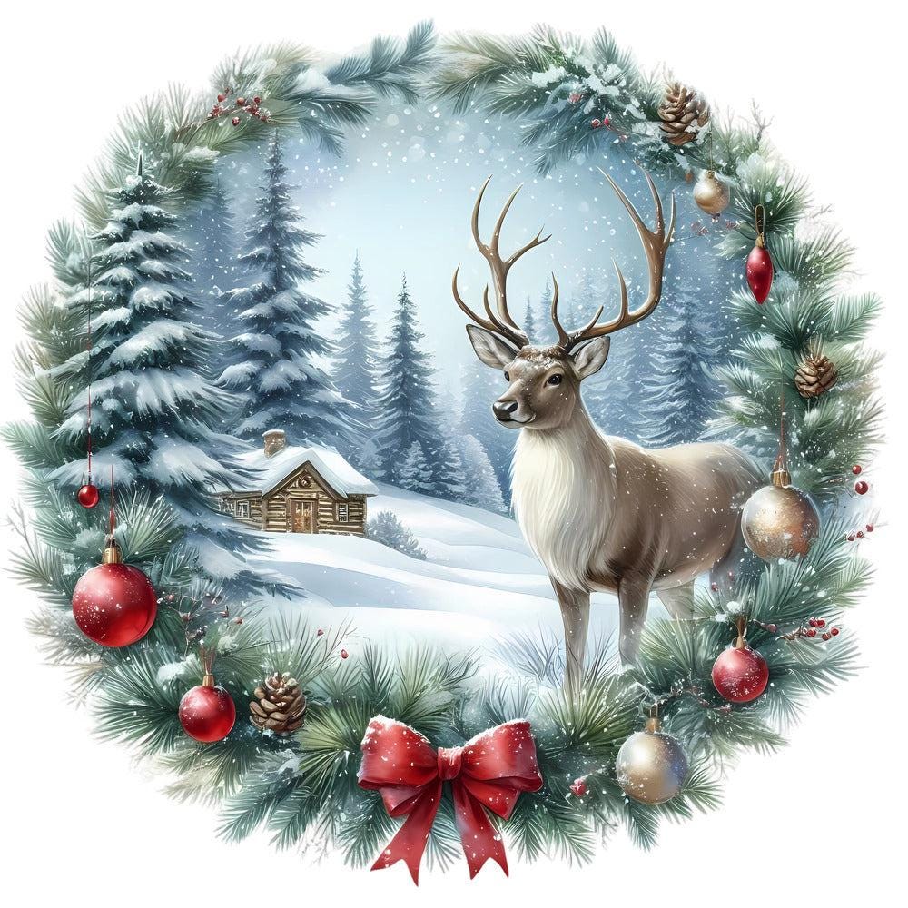 Christmas Winter Scene 19 Fabric Panel - Etsy