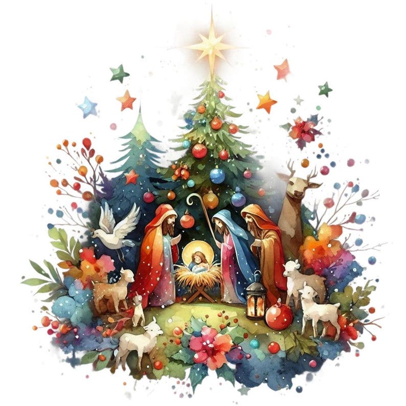 Detailed Christmas Nativity Scene Fabric Panel 3 - Etsy