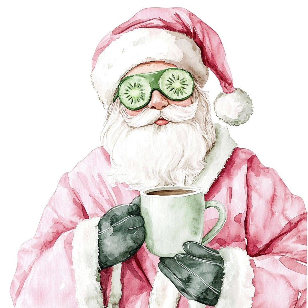 Santas Day off Fabric Panel 33 - Etsy