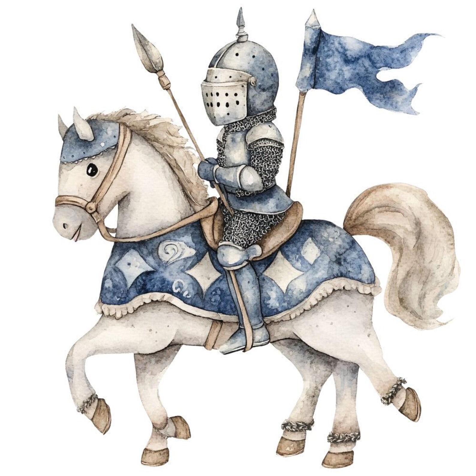 Cute Knight Fabric Panel 10 - Etsy