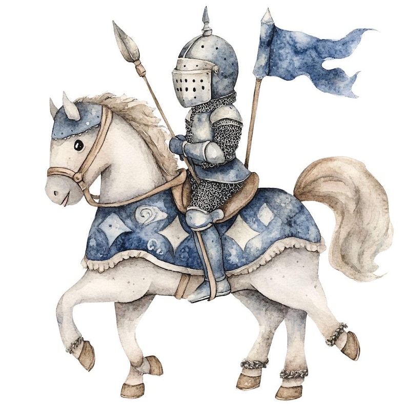 Cute Knight Fabric Panel 10 - Etsy