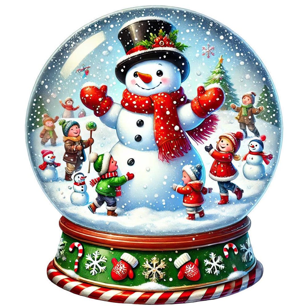 Christmas Snow Globes Fabric Panel 34 - Etsy