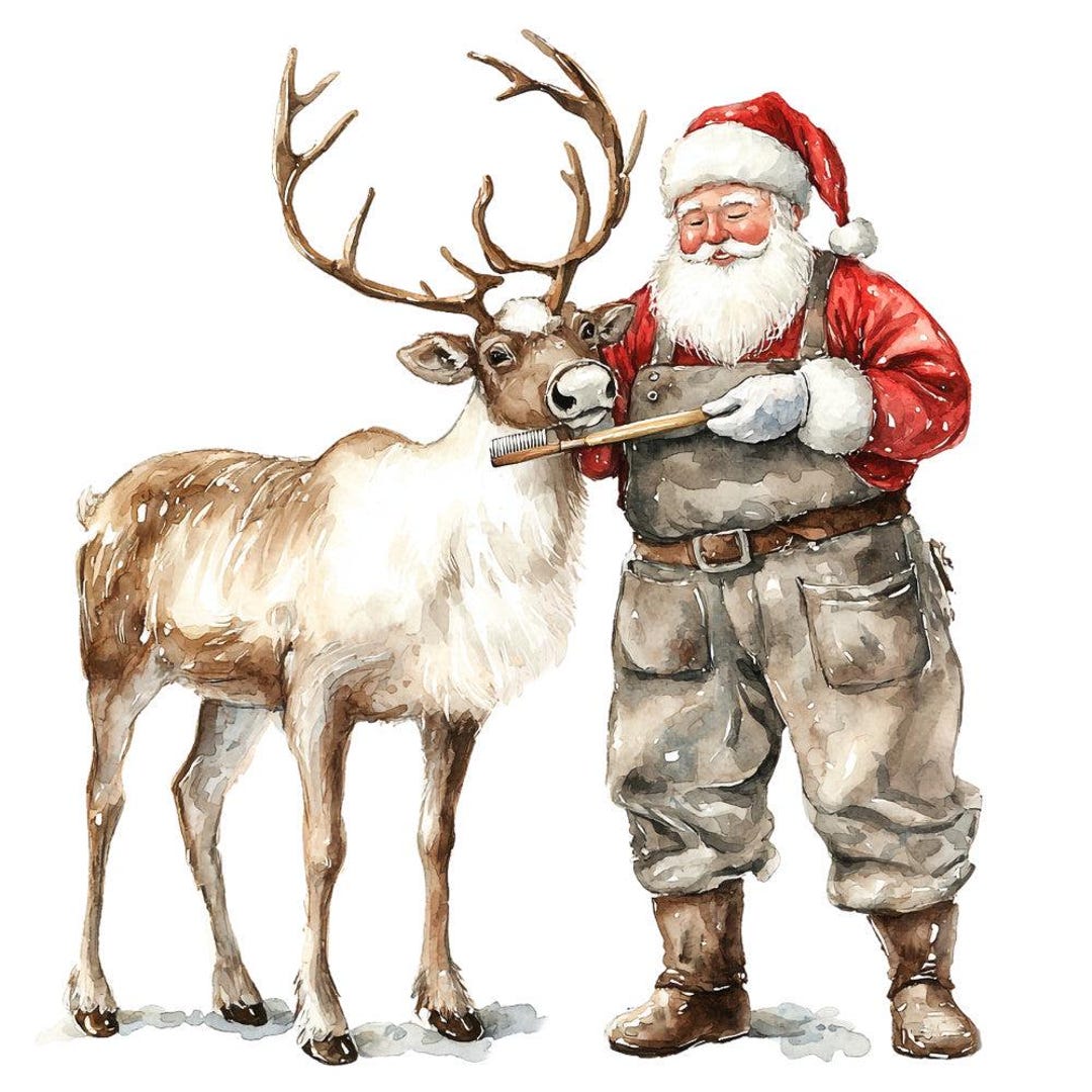 Santas Day off Fabric Panel 32 - Etsy