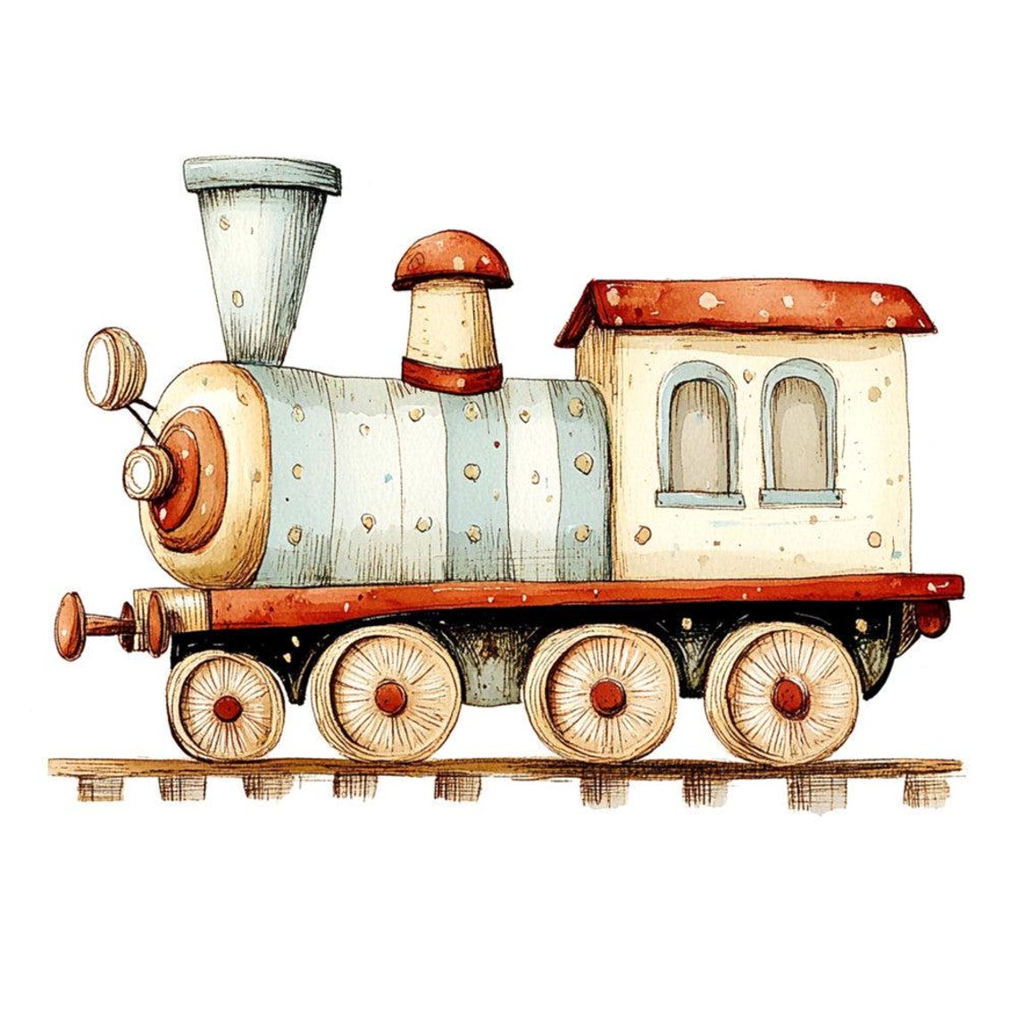 Cute Trains Fabric Panel 14 - Etsy