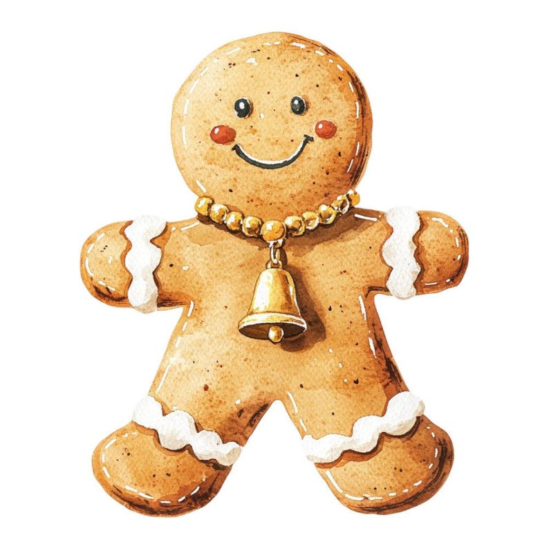 Christmas Gingerbread Man Fabric Panel 25 - Etsy