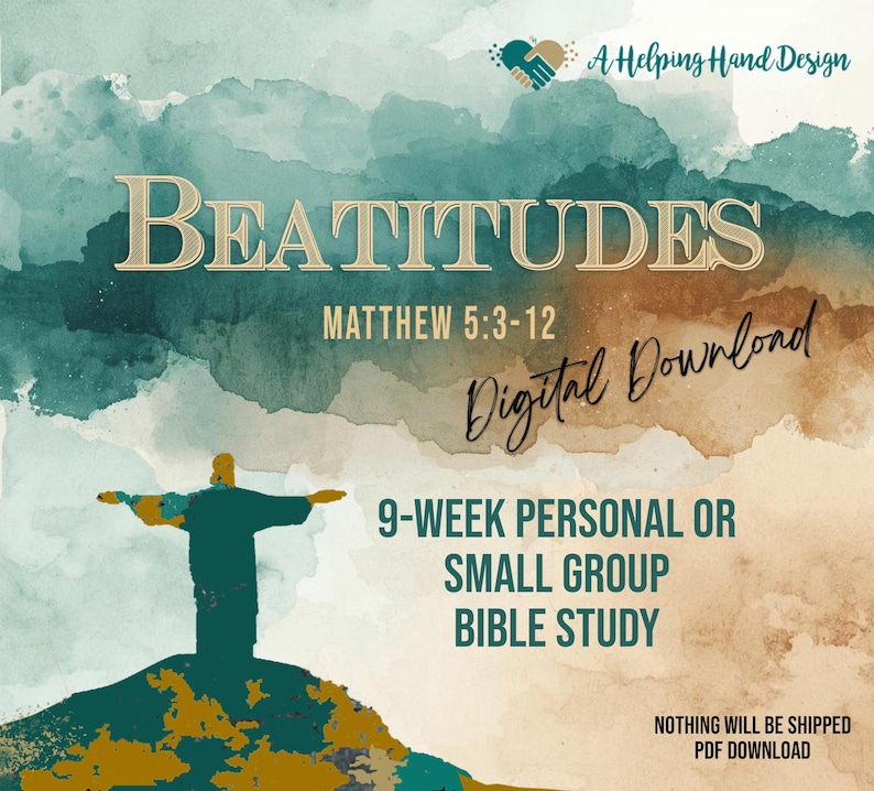 Beatitude Bible Study Printable Sunday School Study Personal Bible ...