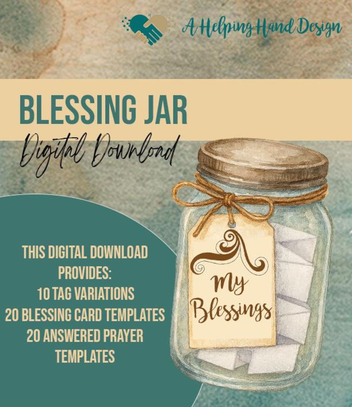 Blessing & Prayer Jar Set | DIY Template Cards (digital Download) - Etsy