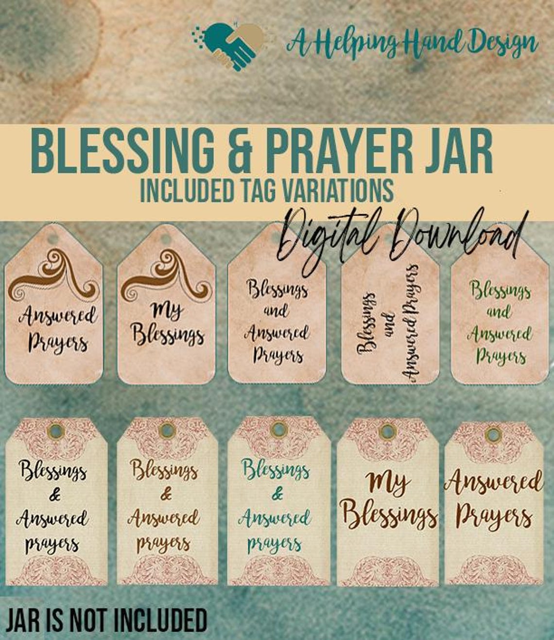 Blessing Jar | Answered Prayer Jar | Scripture Jar | DIY Craft - Etsy