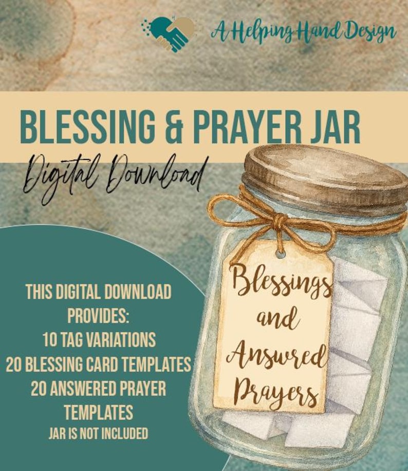 Blessing Jar | Answered Prayer Jar | Scripture Jar | DIY Craft - Etsy