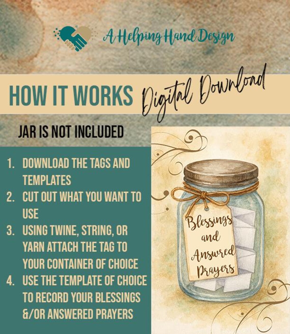 Blessing Jar | Answered Prayer Jar | Scripture Jar | DIY Craft - Etsy