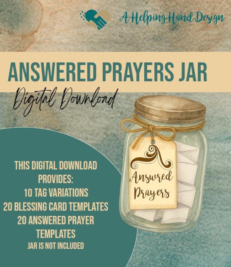 Blessing Jar | Answered Prayer Jar | Scripture Jar | DIY Craft - Etsy