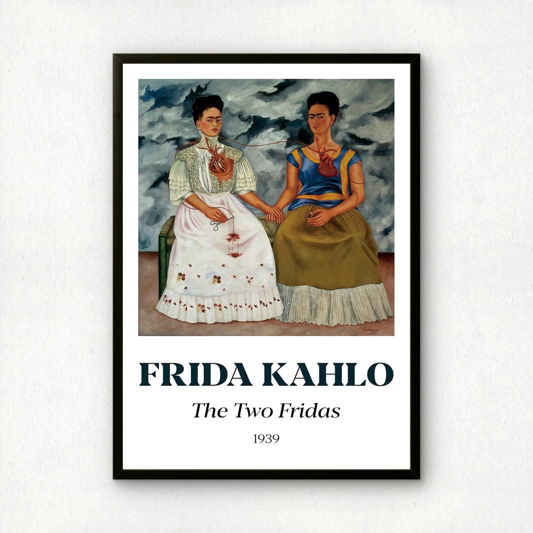 The Two Fridas by Frida Kahlo | Premium Art Print | Wall Art - Etsy