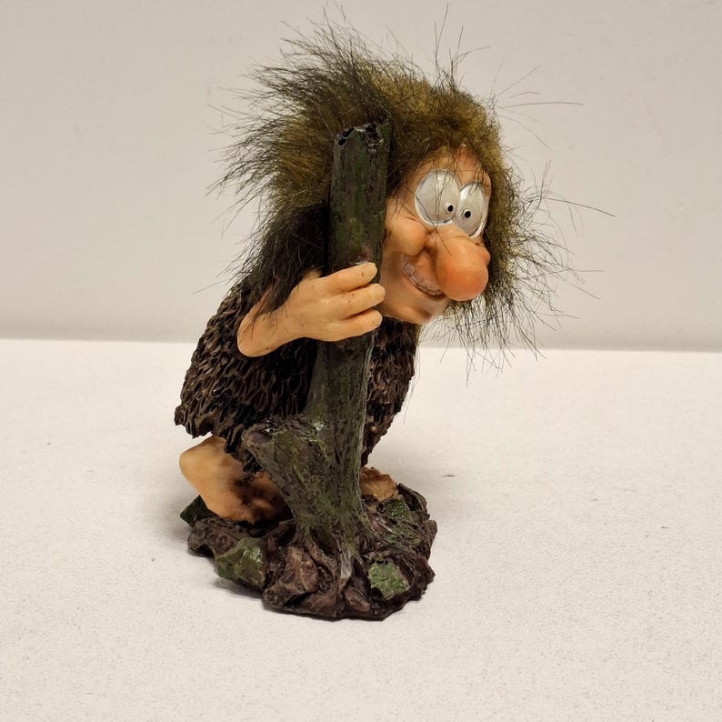 Vintage Norwegian Troll Figures. Handcrafted Nyform Style Trolls. - Etsy