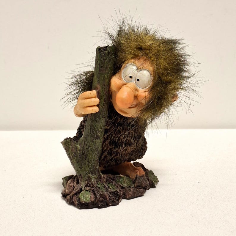 Vintage Norwegian Troll Figures. Handcrafted Nyform Style Trolls. - Etsy
