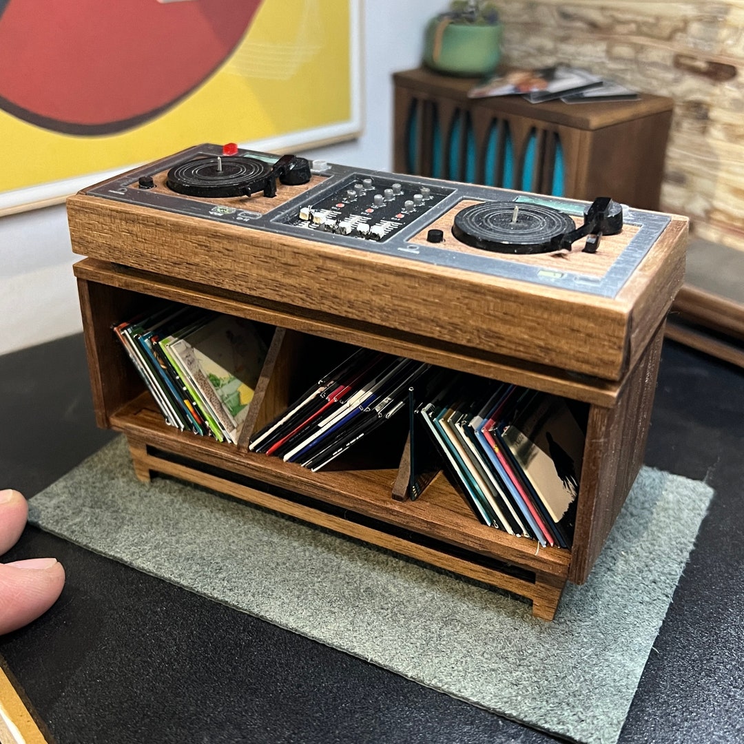 Record Console & Dual Turntable Mixing Board - Etsy