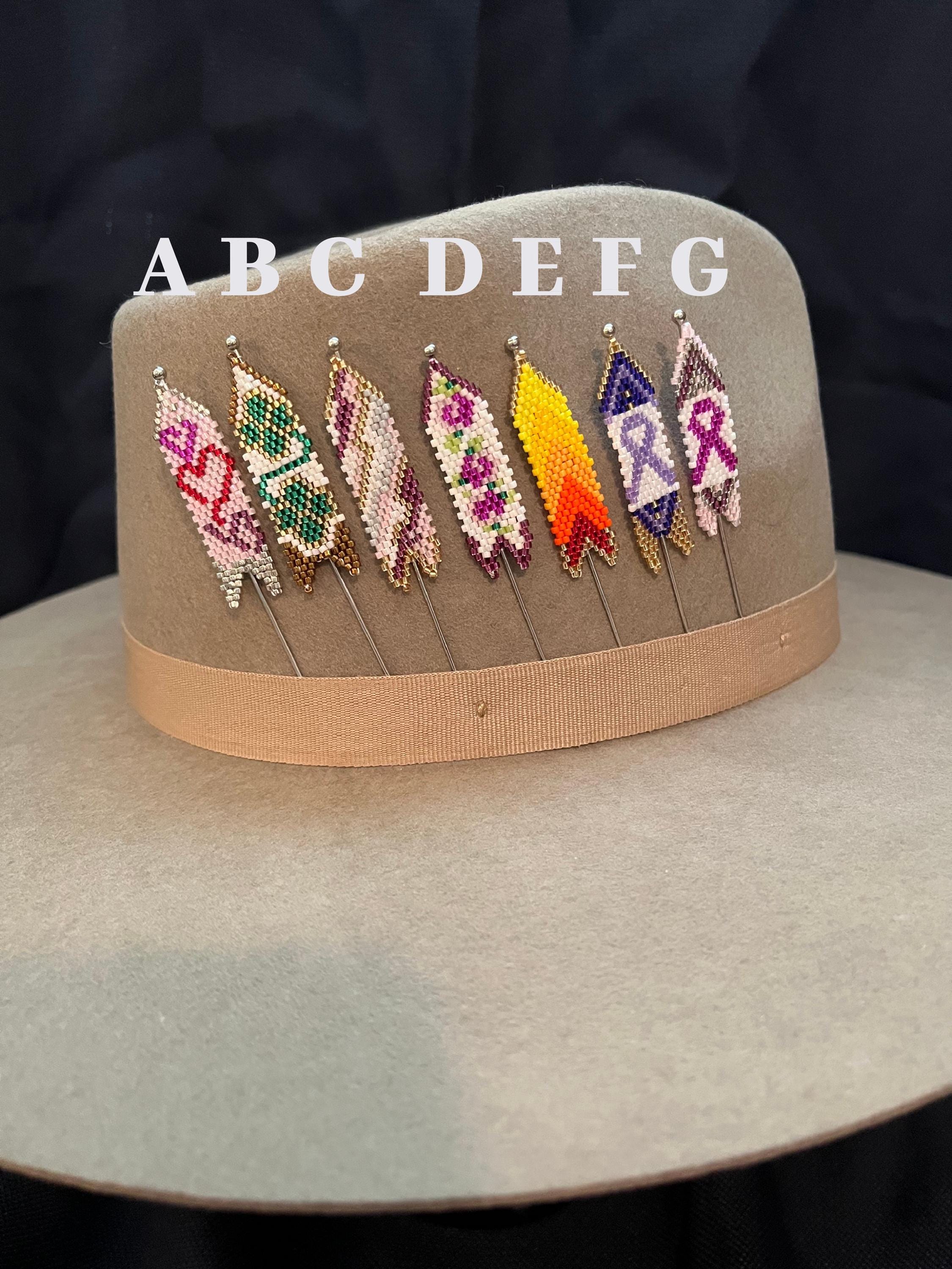 Beaded Hat/lapel Pin KIT - Please Specify by Letter or Name - Etsy
