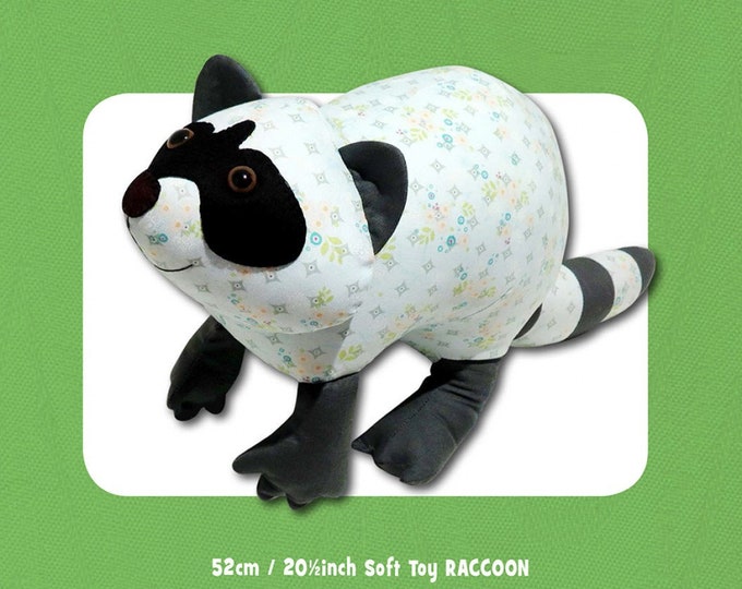 Rascal the Raccoon Stuffed Toy PATTERN, Not a PDF, by Funky Friends ...